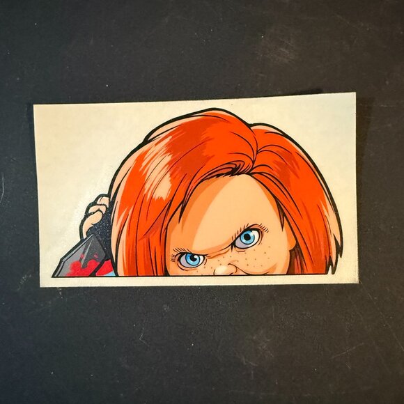 Other | Bam Horror Childs Play Chucky Peeker Sticker By Artist Birdy ...